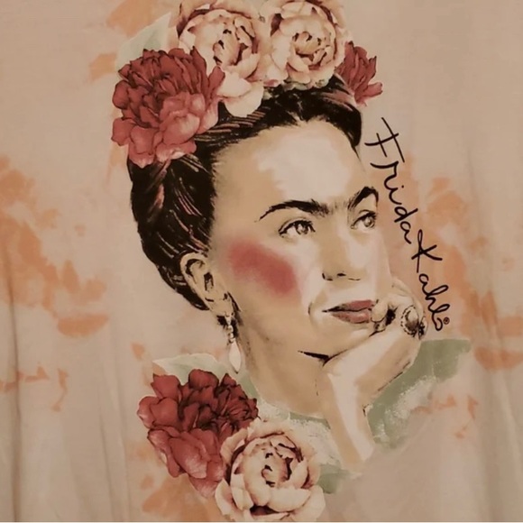 Tops | Frida Kahlo Portrait Tee Sz Med | Poshmark